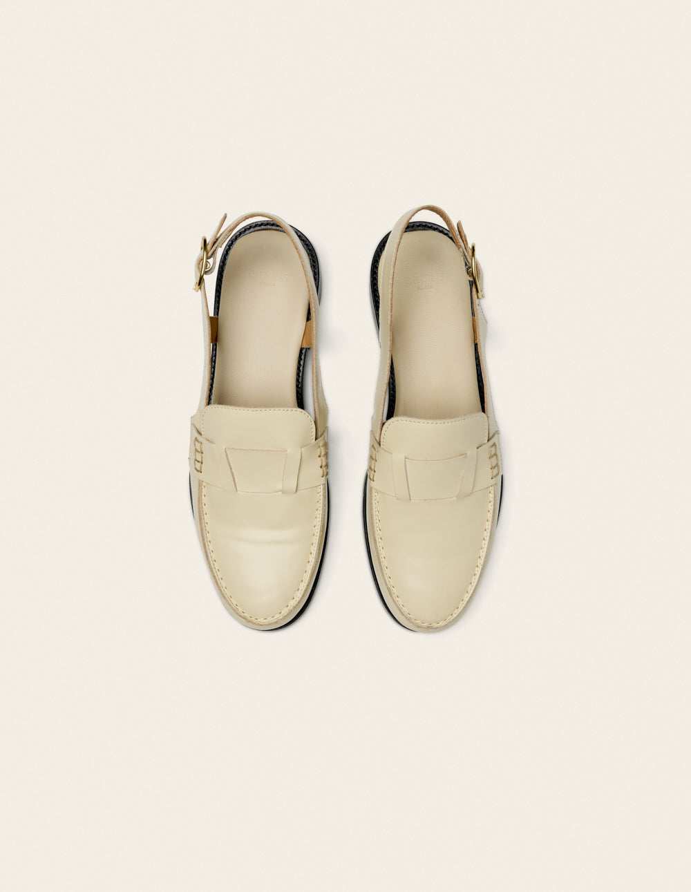 Mangsa loafers - Ivory box leather