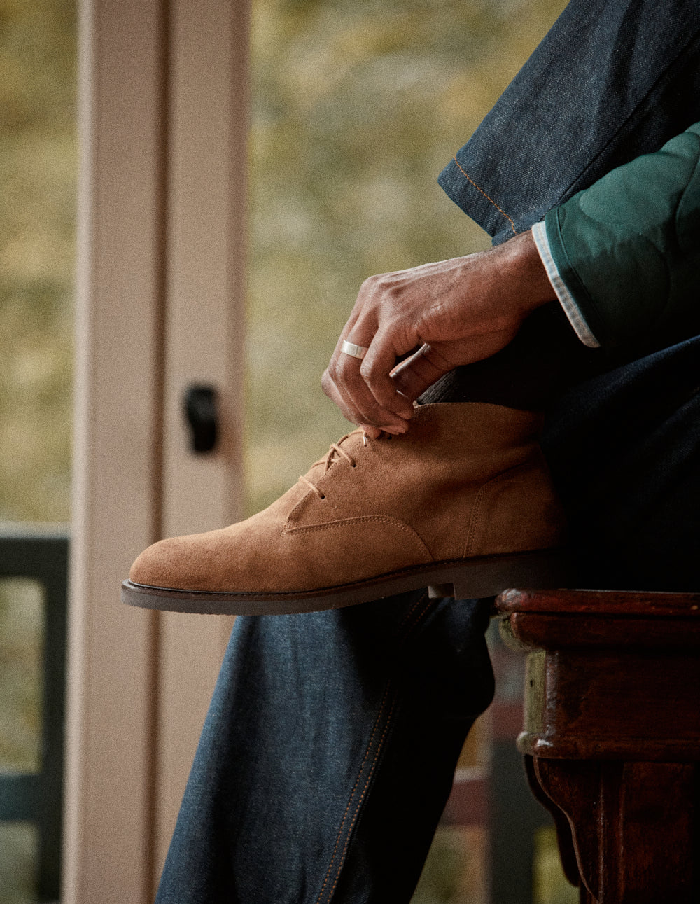 Mazio ankle boots - Taupe suede